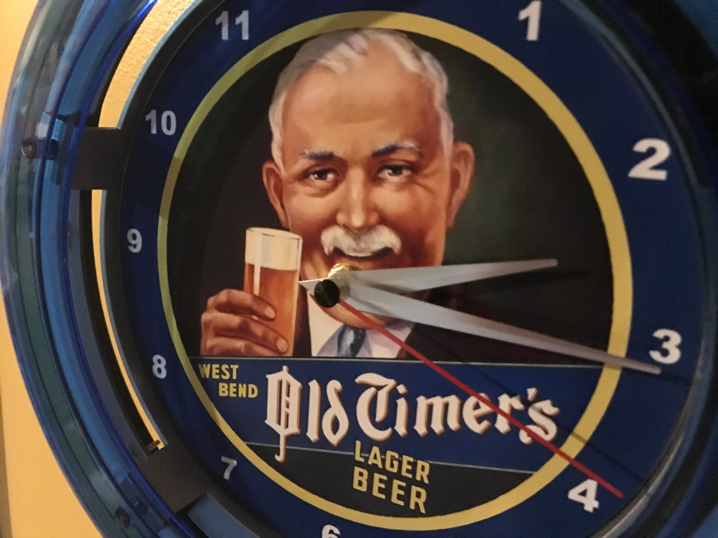 West Bend Old Timer's Lager Beer Man Cave Bar Neon Wall - Etsy