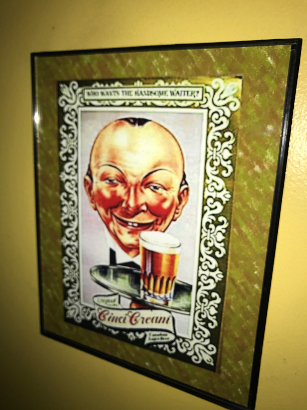 Cinci Cream Cincinnati Beer Bar Framed Advertising Print Man Cave Sign ...