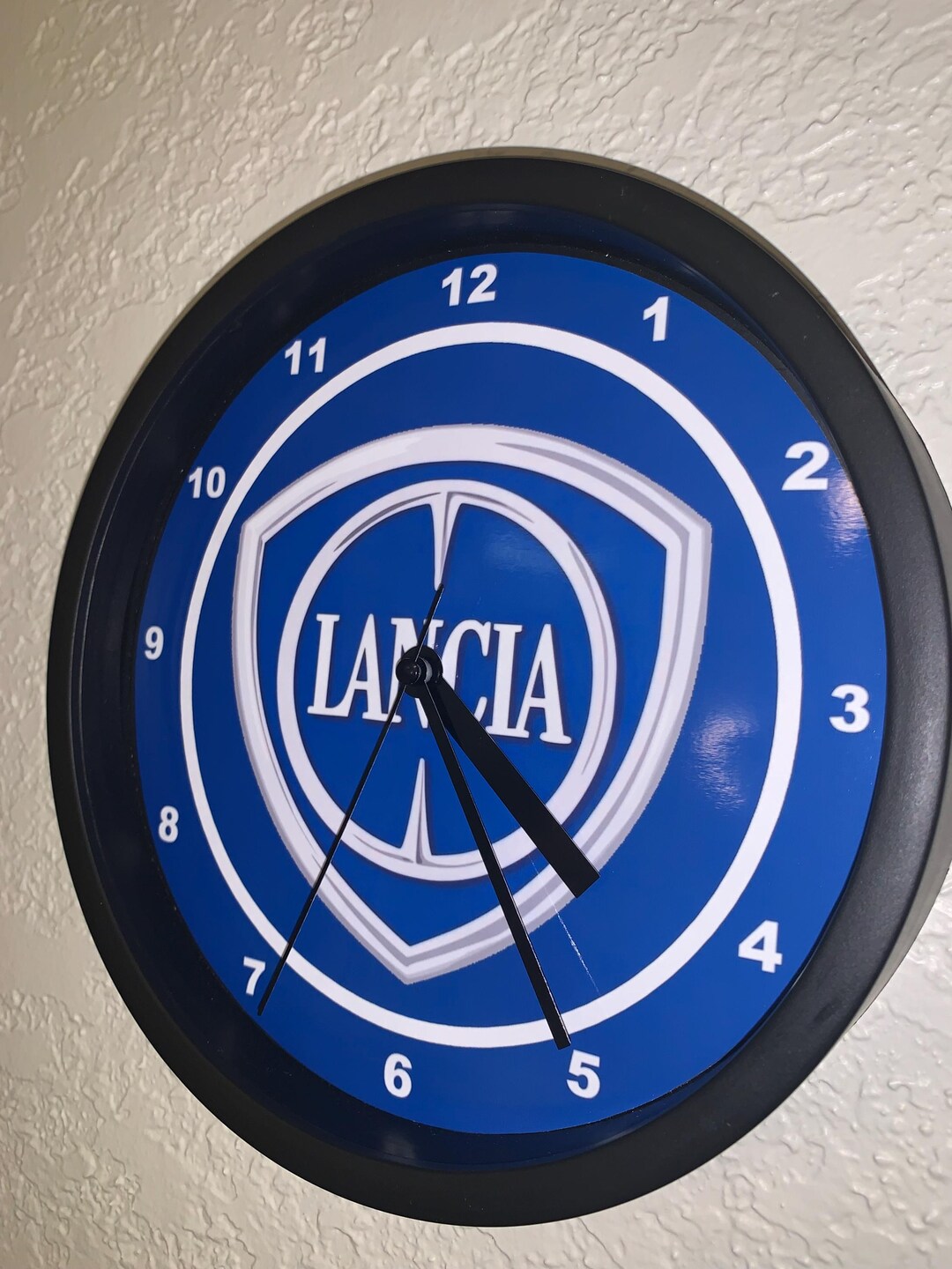 Lancia Motors Logo Auto Mechanic Garage Bar Advertising Man Cave Black ...