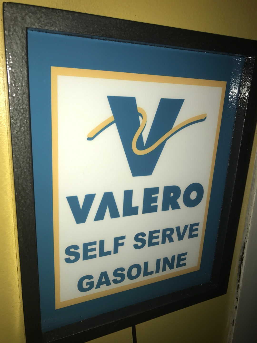 Valero Motor Oil Gas Service Station Garage Mechanic Man Cave Lighted ...