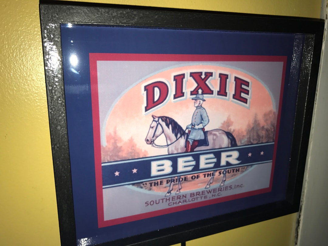 Dixie Charlotte Beer Bar Man Cave Lighted Advertising Sign - Etsy