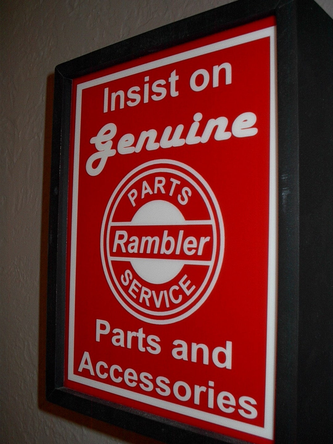 AMC Rambler Genparts Motors Auto Dealership Garage Mechanic Man Cave ...