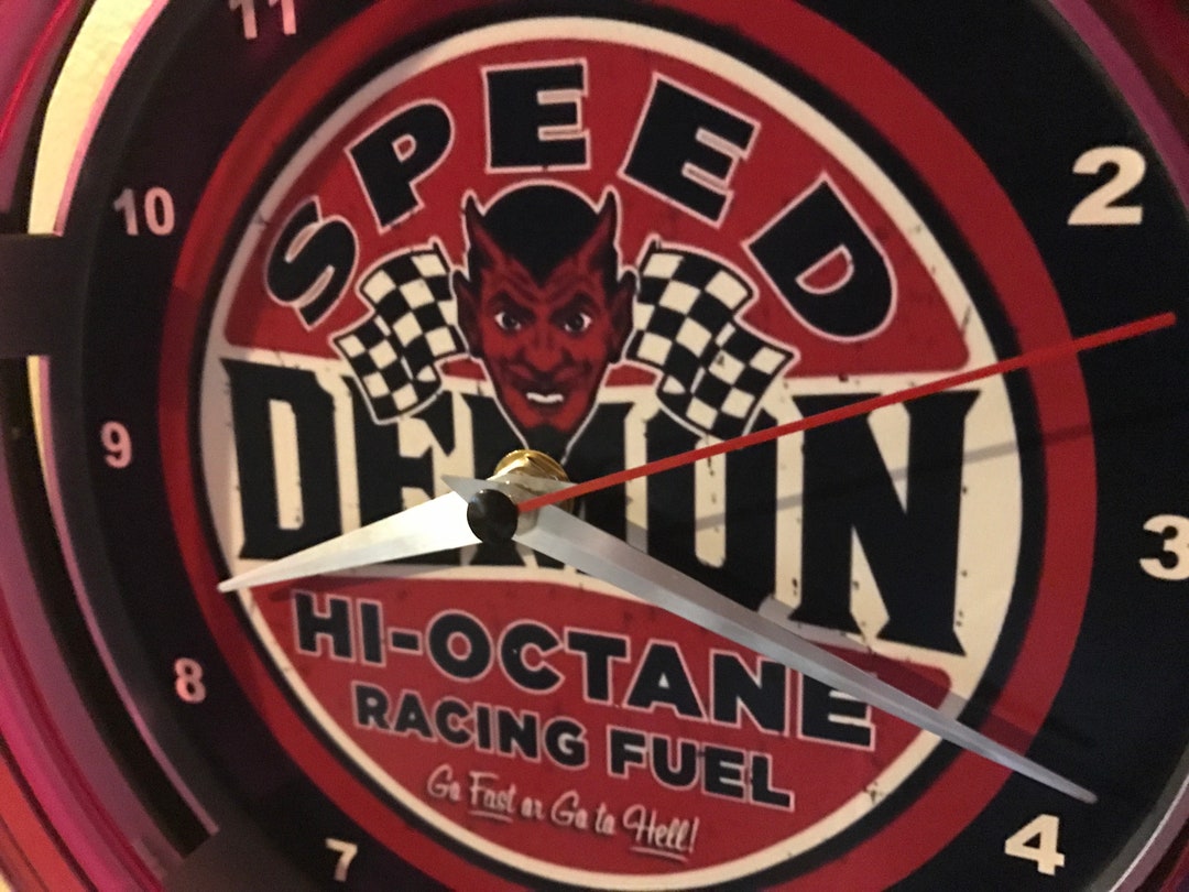 SPEED DEMON Hi Octane Racing Fuel Gas Service Station Garage - Etsy
