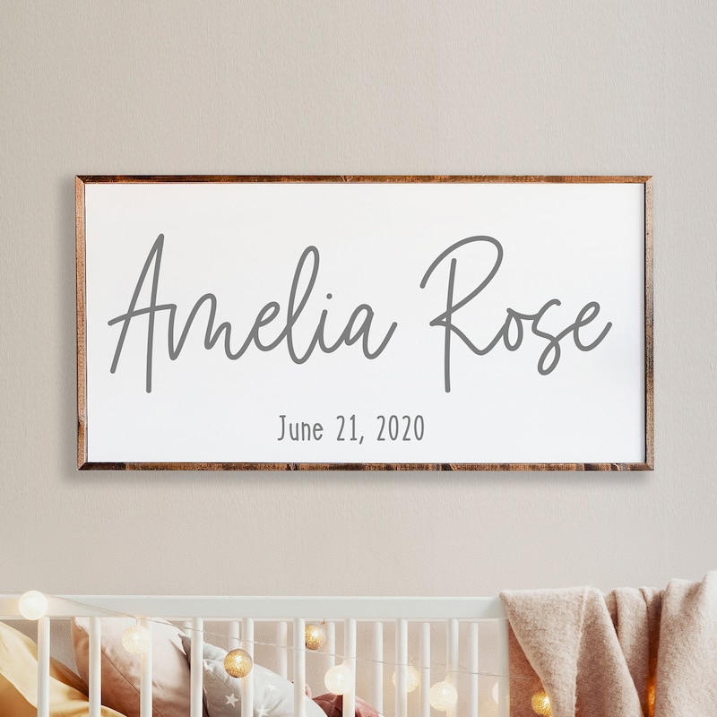 Nursery Name Sign - Etsy