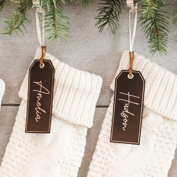 Christmas Name Tag - Etsy