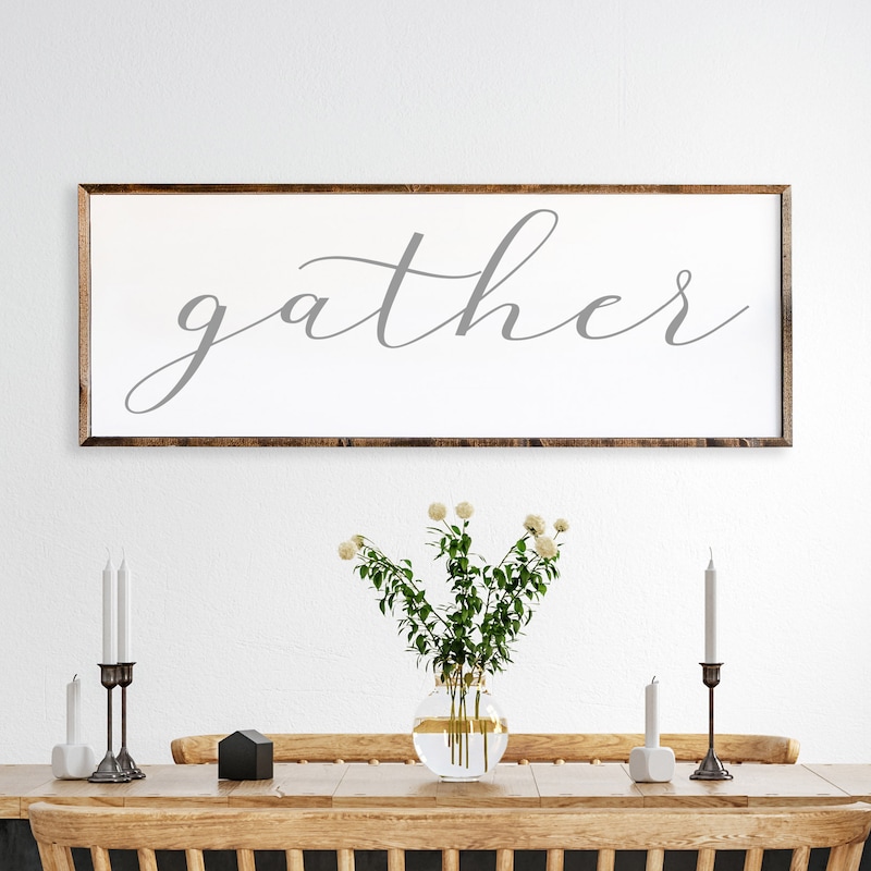 Gather Sign - Etsy
