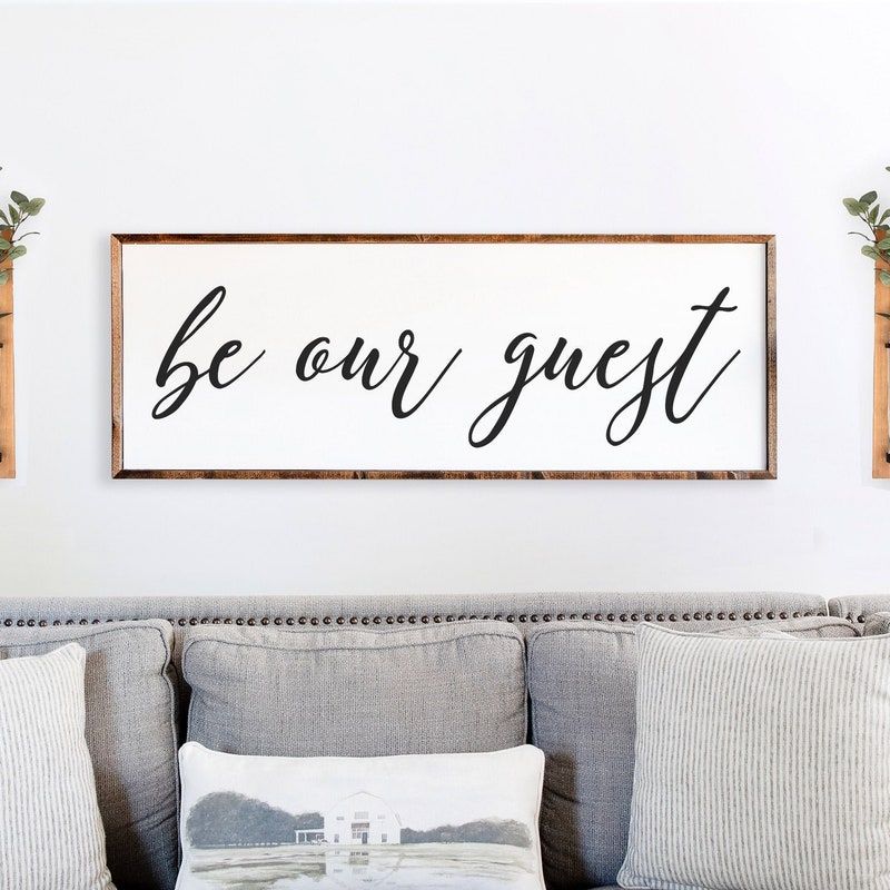 Be Our Guest Sign - Etsy