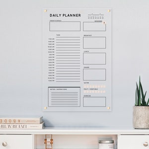 Personalized Acrylic Daily Planner - Dry Erase Daily Acrylic Planner ...