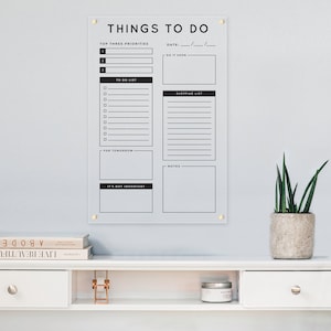 Personalized Acrylic Things to Do - Dry Erase Acrylic Personalized ...