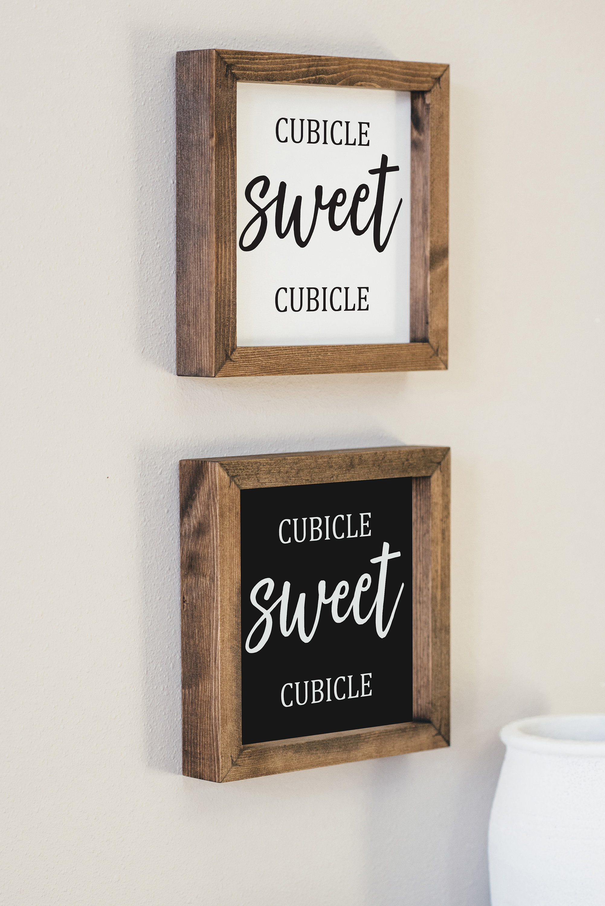Cubicle Sweet Cubicle Framed Wood Sign Home Sign Wall - Etsy