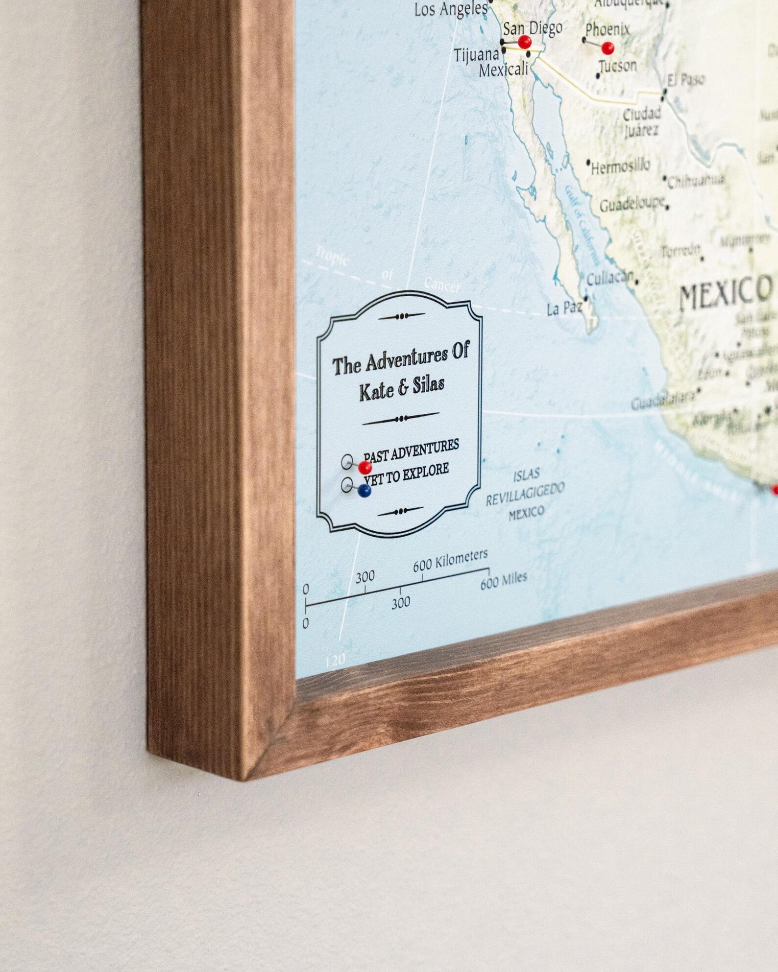 Push Pin North America - Push Pin USA - Personalized Travel Map ...