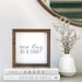 One Day at A Time Sign - Framed Wood Sign - Wall Art - Mini Wall Sign ...