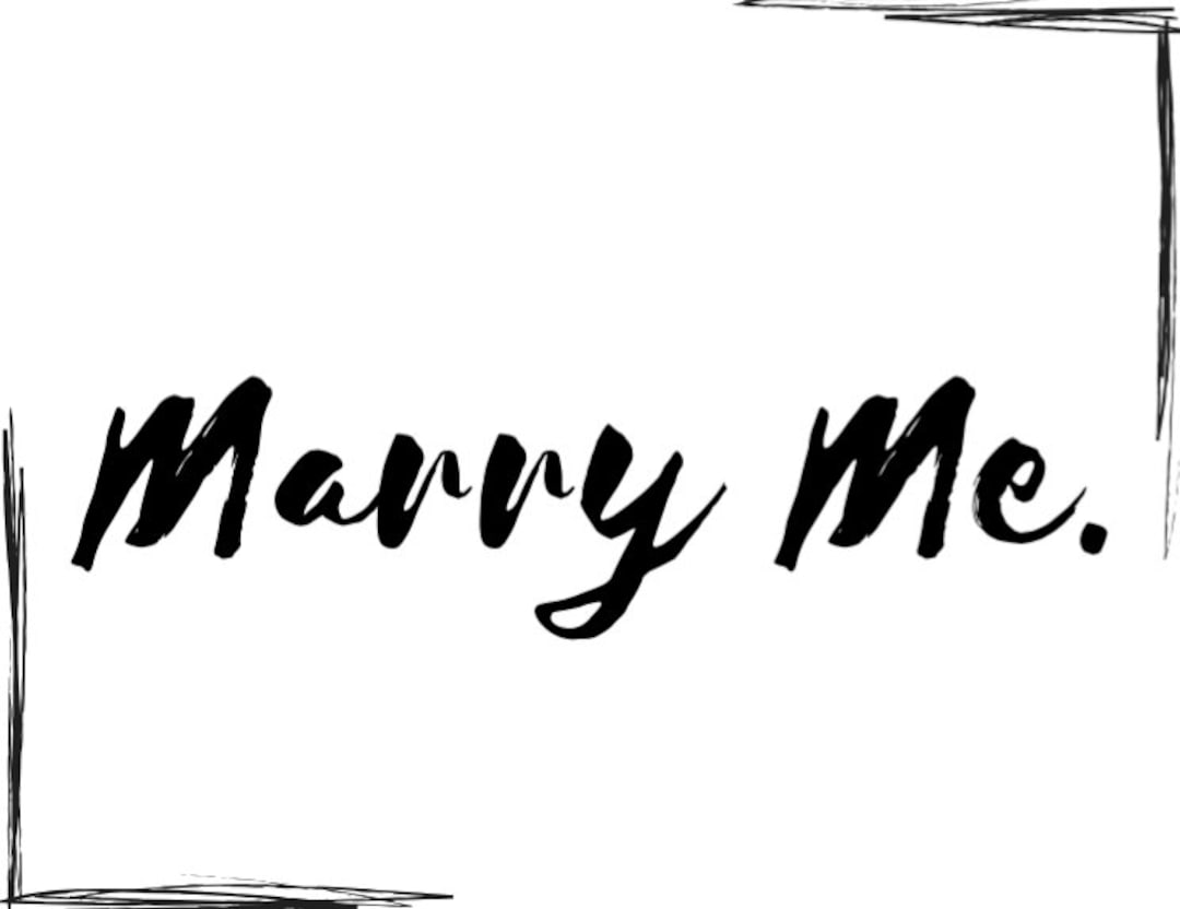 Marry Me Print - Etsy
