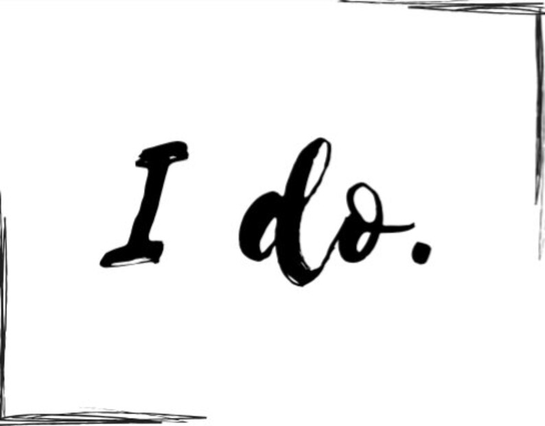 I Do Printable - Etsy