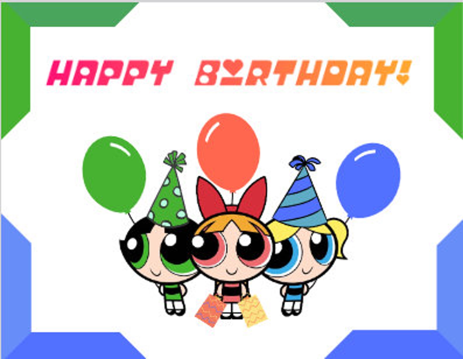 Powerpuff Girls Happy Birthday Sign - Etsy