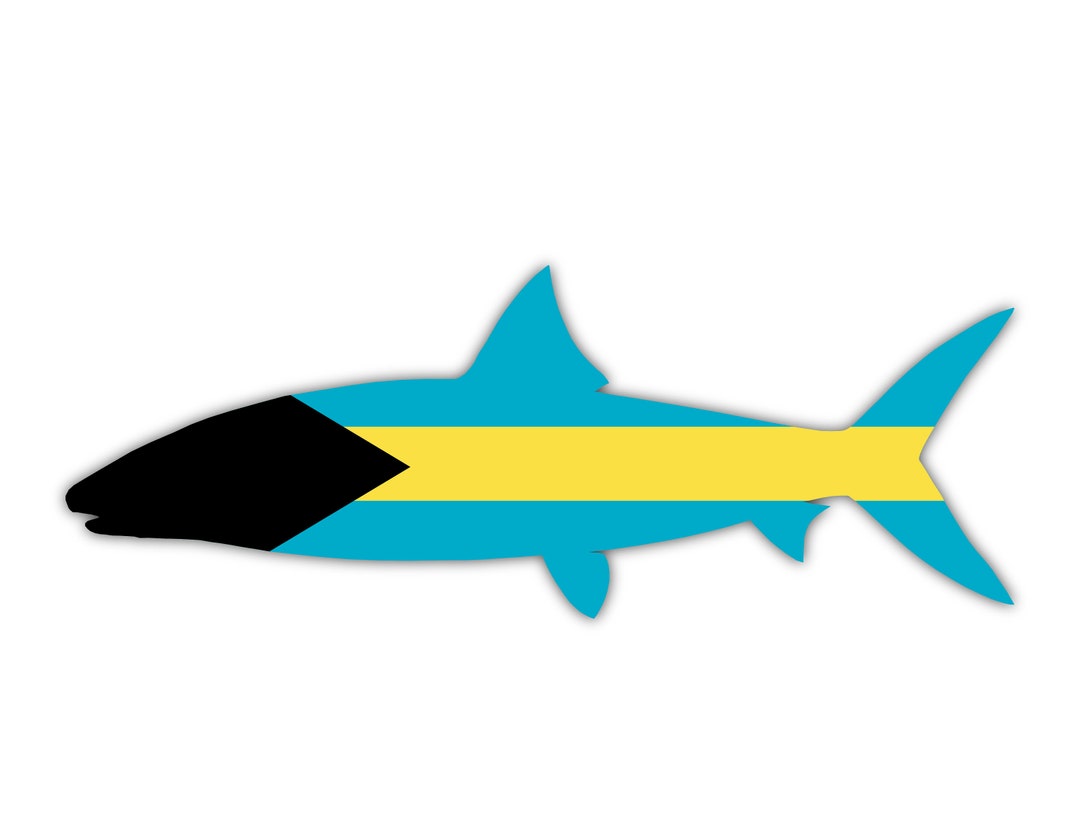 Bahamas Bonefish Die Cut Sticker - Etsy