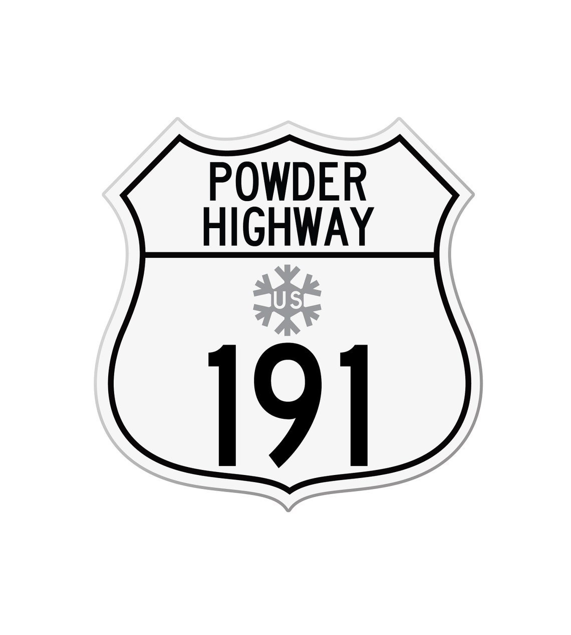 3" Powder Highway 191 Die Cut Sticker - Etsy