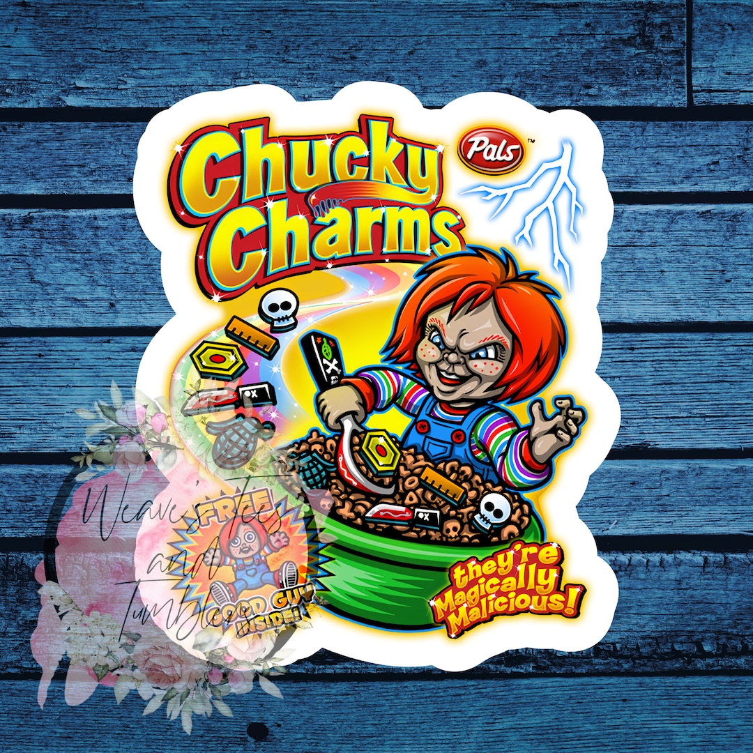 Chucky Charms Sticker, Cereal Sticker, Magically Malicious Sticker ...