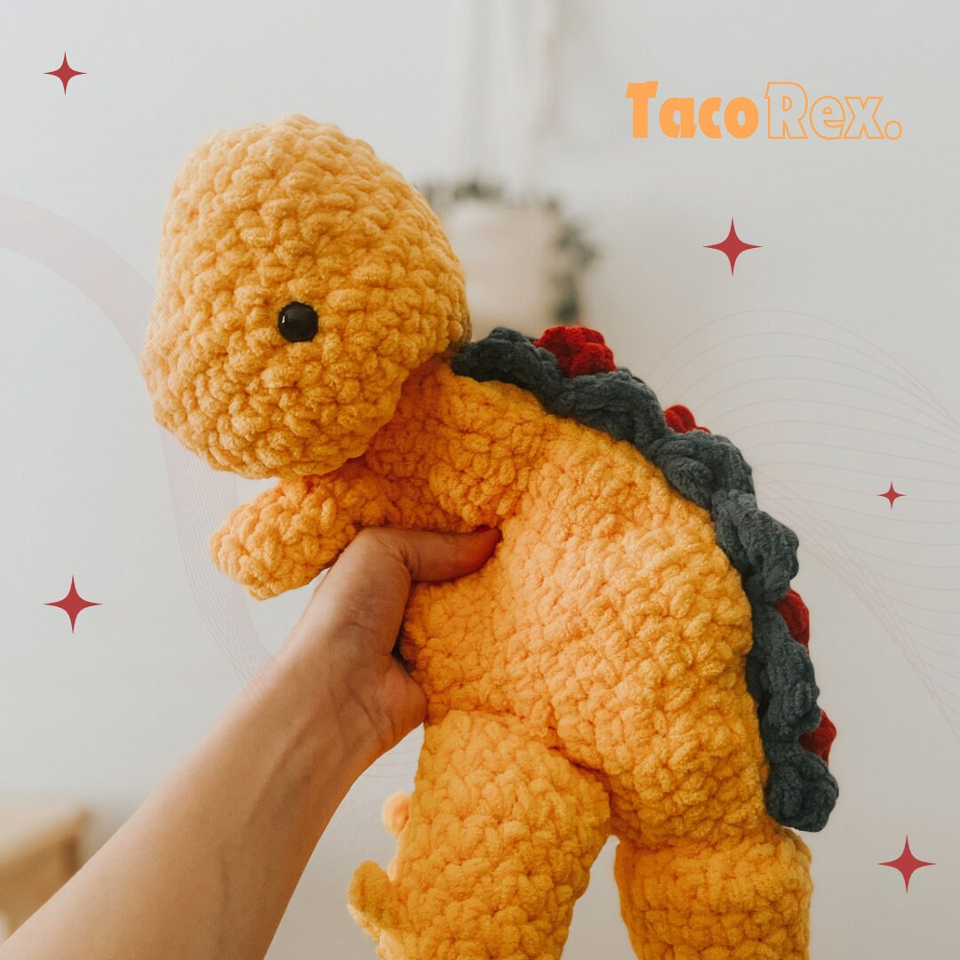 Tacosaurus Plushie Taco Rex Food Themed Stuffed Animal - Etsy