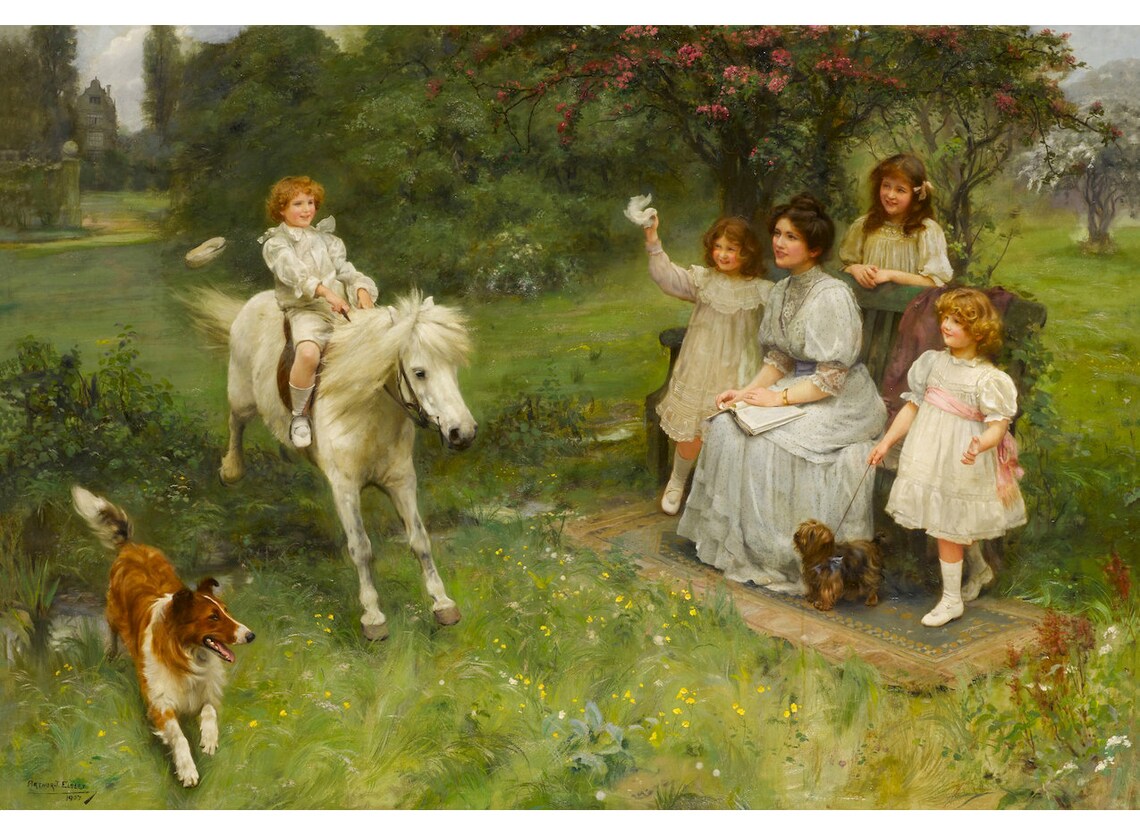 Well Done! | Arthur John Elsley | 1907 Pony Riding Print - Etsy
