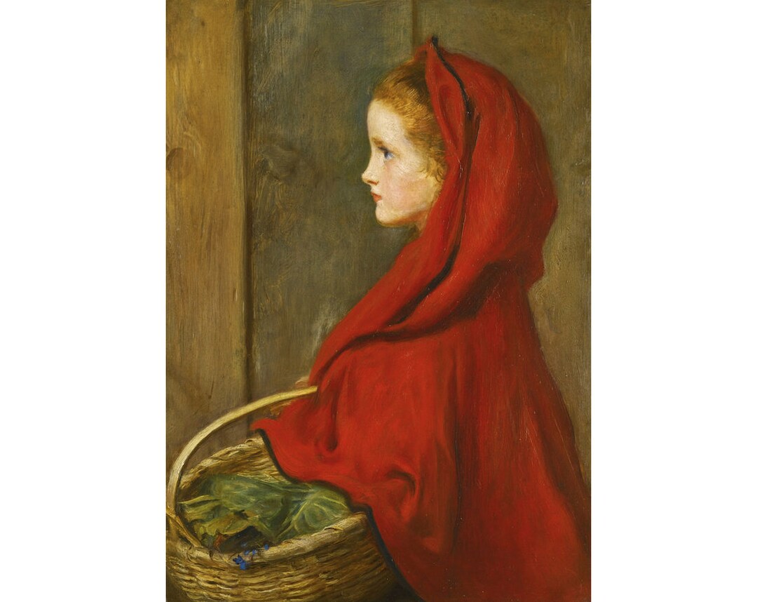 Red Riding Hood | John Everett Millais | 1865 Pre-raphaelite Fairy Tale ...