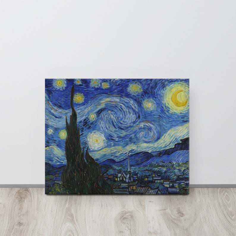 The Starry Night | Vincent Van Gogh | 1889 - Etsy