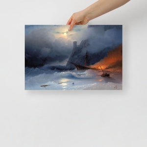 Tempest | Ivan Aivazovsky | 1855 Naval Print - Etsy