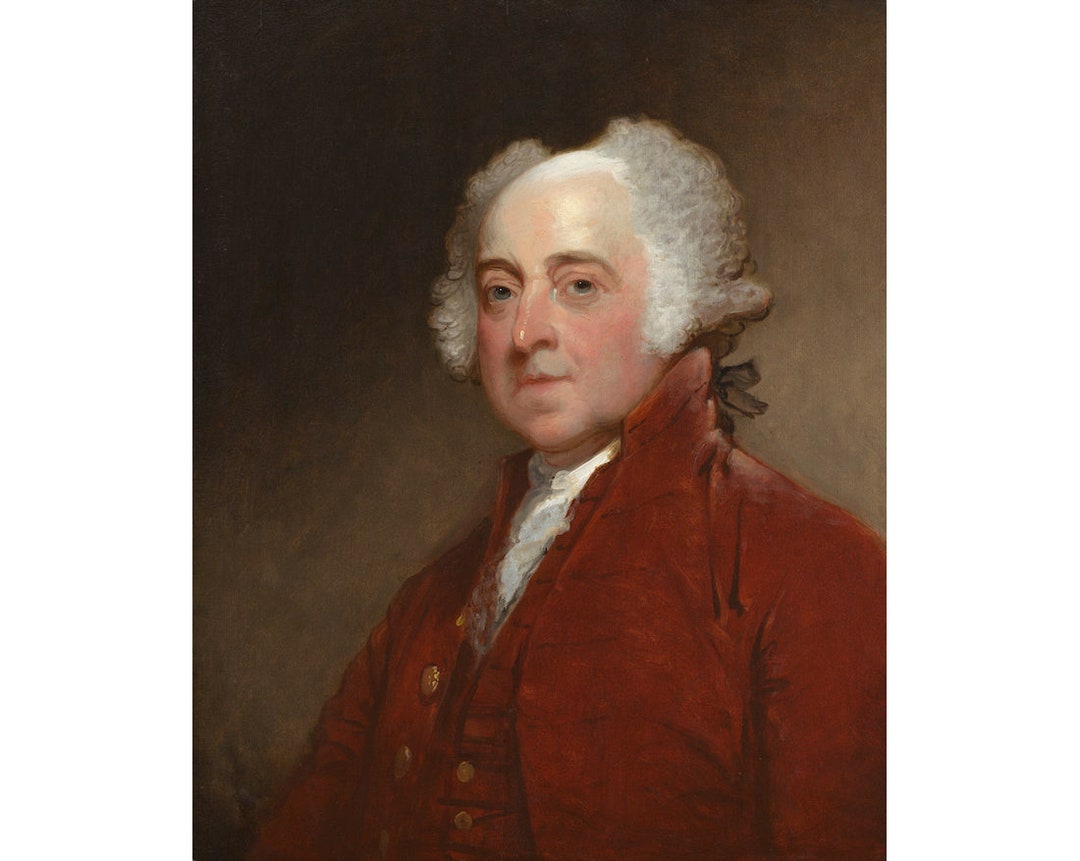 John Adams | Gilbert Stuart | 1821 American Founding Fathers Poster ...