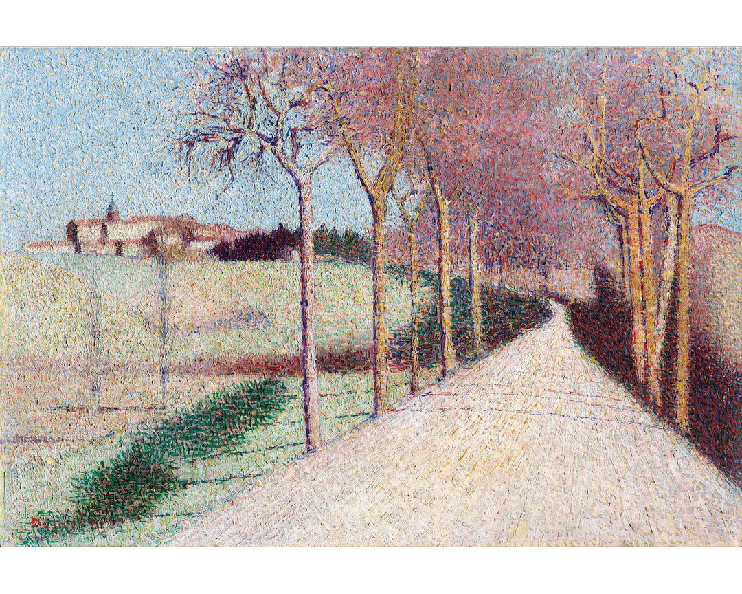 The Road to Cailhau Achille Lauge 1896 Impressionism Poster Print - Etsy
