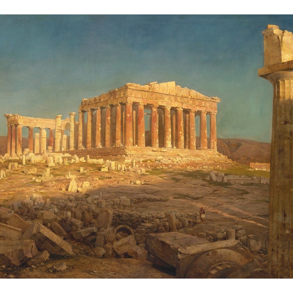 Parthenon Painting - Etsy