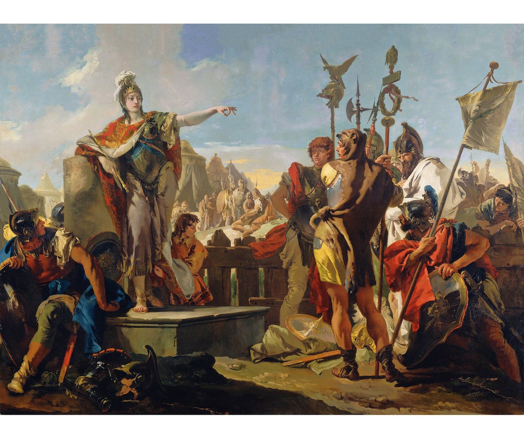 Queen Zenobia Addressing Her Soldiers | Giovanni Battista Tiepolo ...