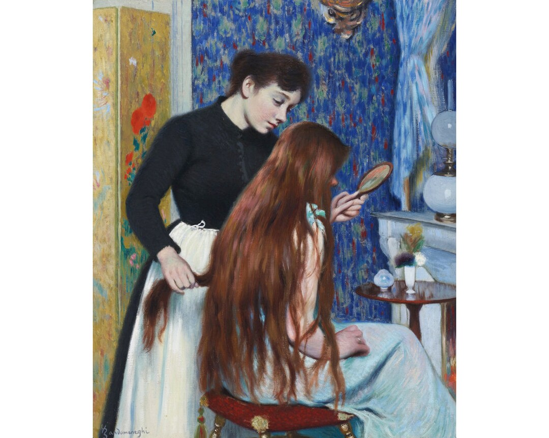 La Coiffure/the Hairstyle | Federico Zandomeneghi | 1895 French Poster ...