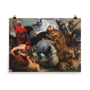 The Tiger, Lion and Leopard Hunt | Peter Paul Rubens | 1616 Baroque ...