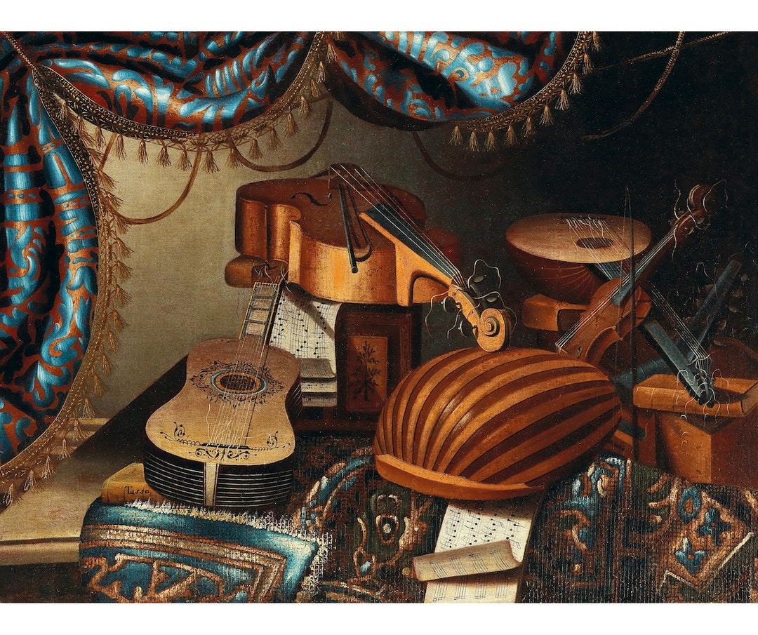 Musical Instruments | Italian Art | Renaissance Still Life Poster Print ...