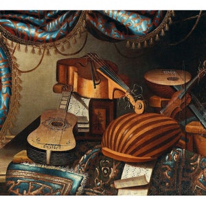 Musical Instruments | Italian Art | Renaissance Still Life Poster Print ...