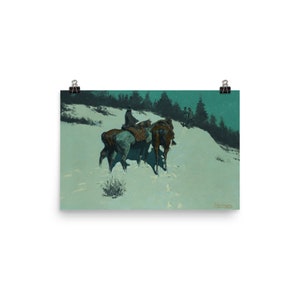 A Reconnaissance | Frederic Remington | 1902 Wild West Painting Print ...
