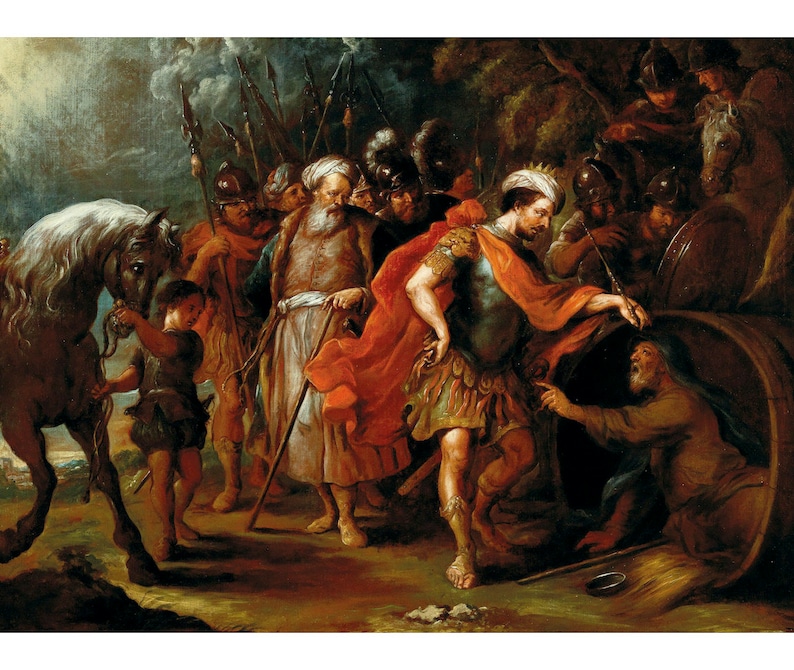 Diogenes and Alexander the Great Antwerp Art Greek Ancient - Etsy
