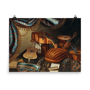 Musical Instruments | Italian Art | Renaissance Still Life Poster Print ...