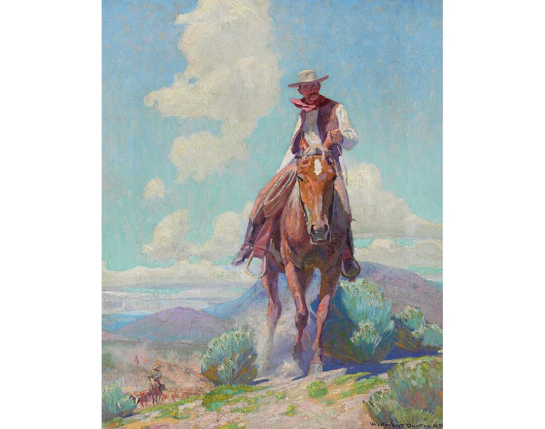 The Trail Foreman | William Herbert Dunton | 1914 Wild West Western ...