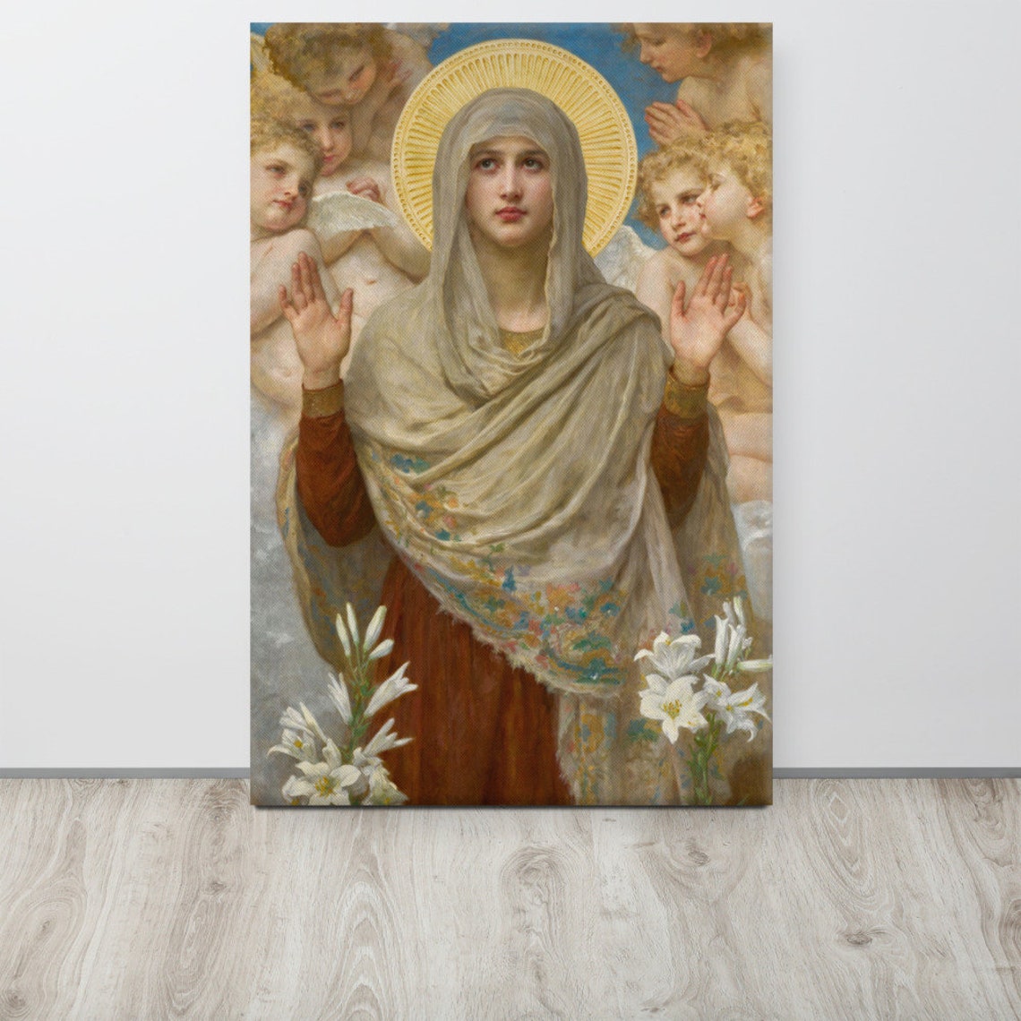 Pray for Us William Adolfe Bouguereau 1903 Virgin Mary | Etsy