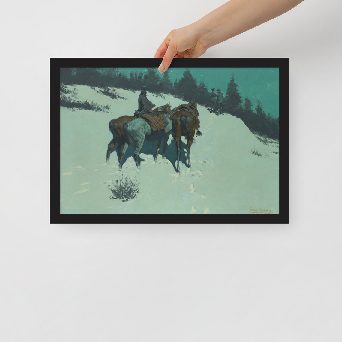 A Reconnaissance | Frederic Remington | 1902 Wild West Painting Print ...