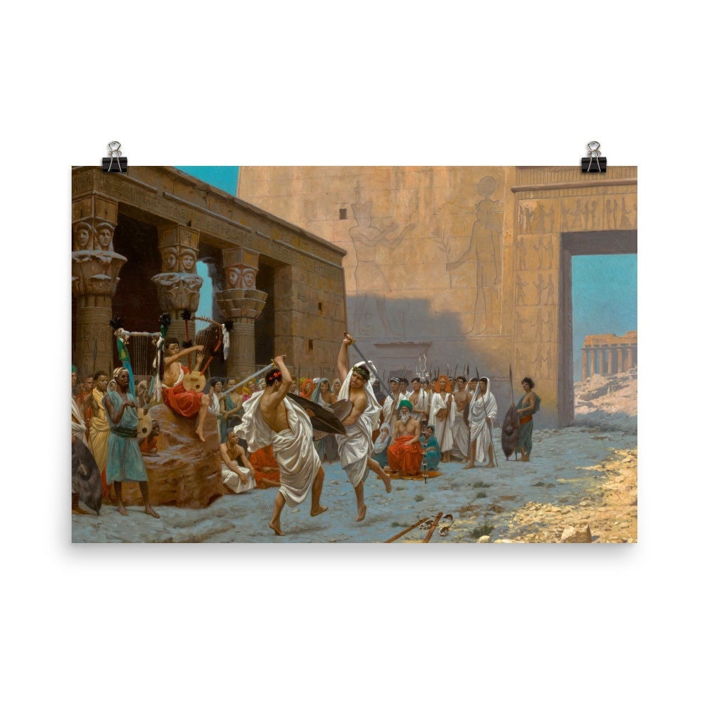 The Pyrrhic Dance Jean-léon Gérôme Ancient Egyptian - Etsy UK
