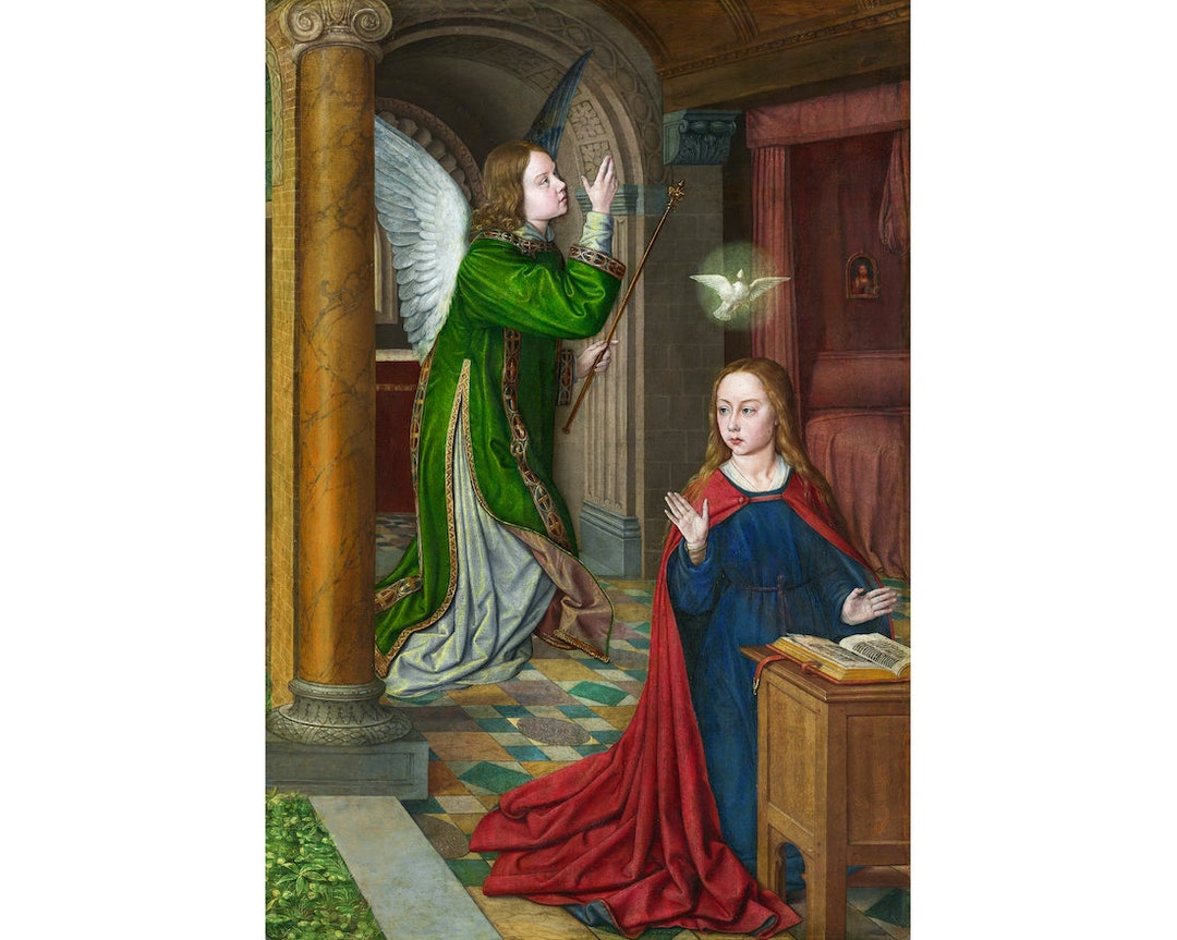 The Annunciation | Jean Hey | 1495 Renaissance Painting Poster Print - Etsy