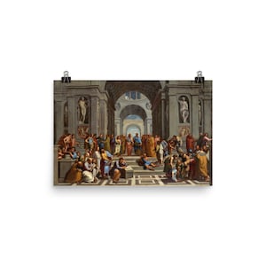 School of Athens | Raphael Follower | Renaissance Greek History Print ...
