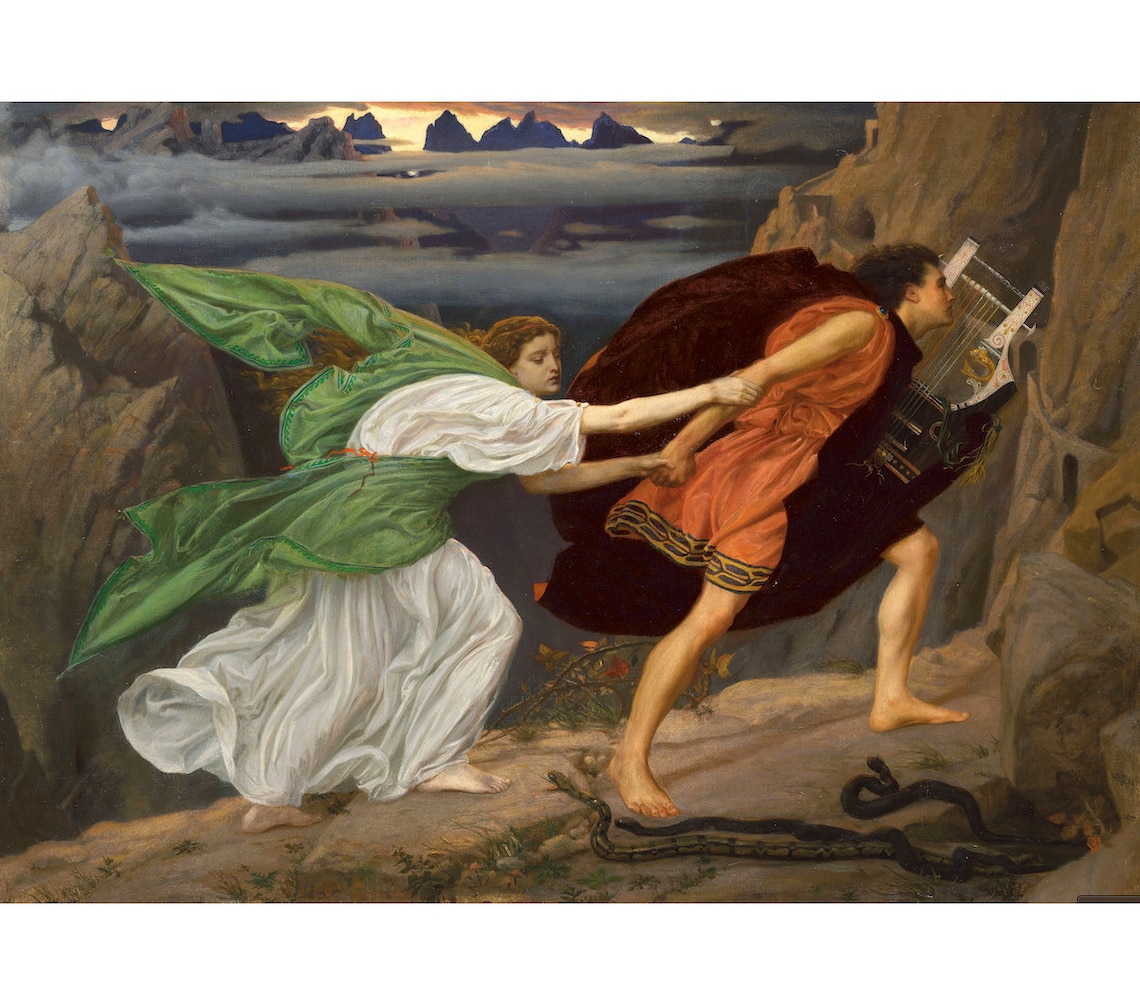 Orpheus and Eurydice | Sir Edward John Poynter | 1862 Pre-raphaelite ...