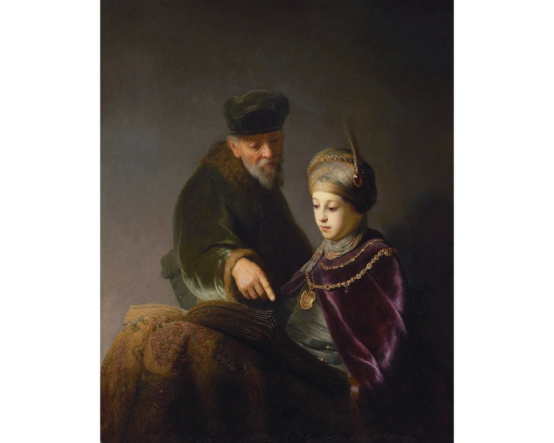 A Young Scholar and His Tutor | Rembrandt | 1630 Dutch Golden Age ...