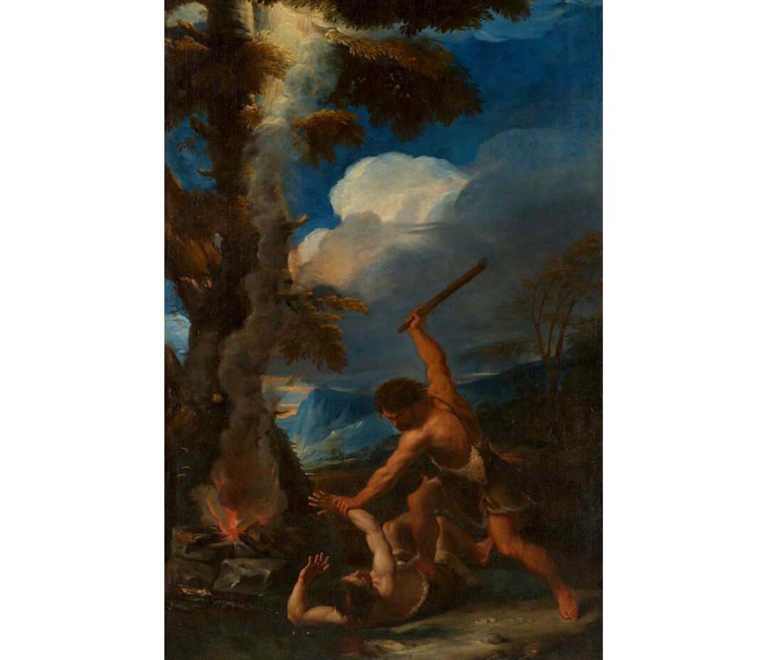 Cain Slaying Abel | Pier Francesco Mola | 1652 Renaissance Biblical ...