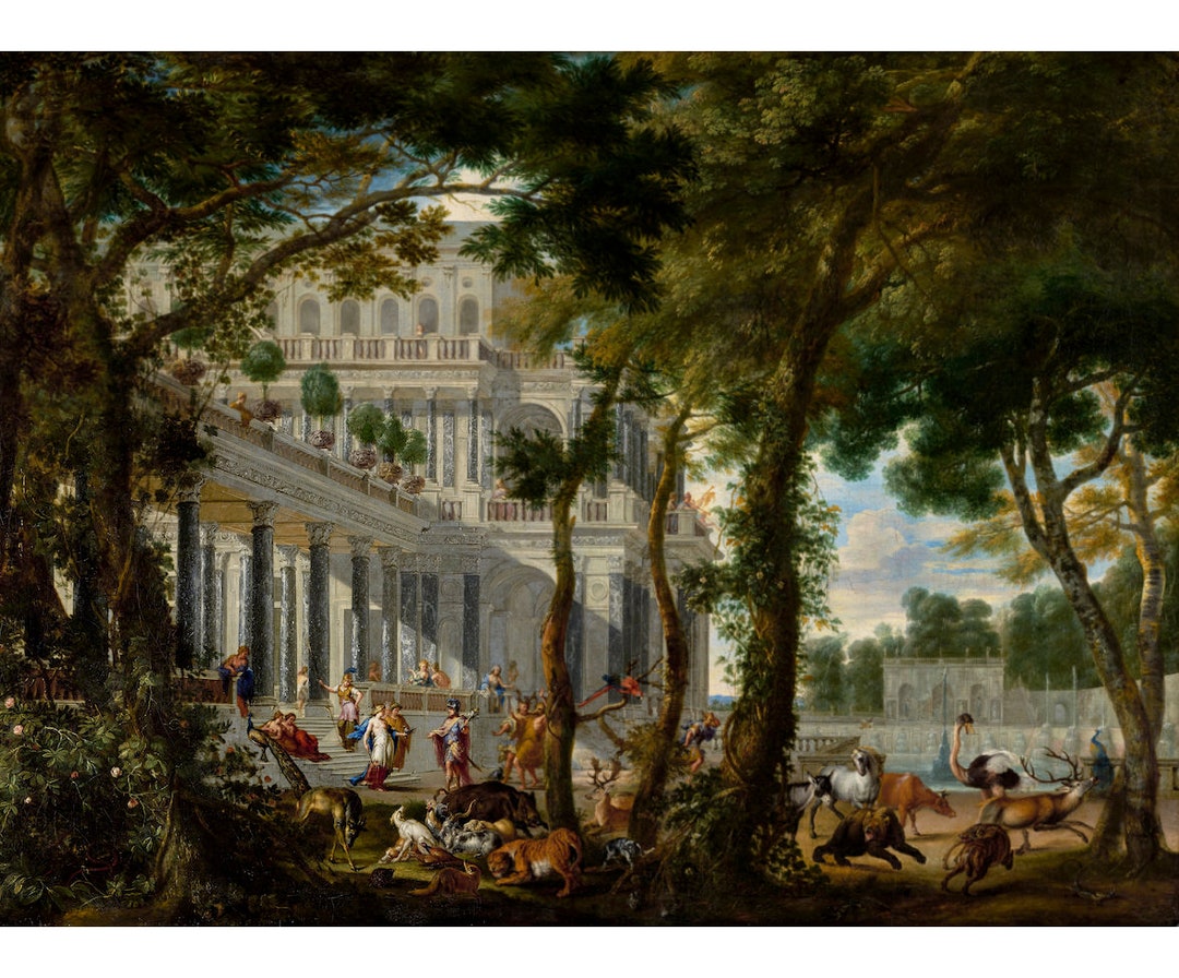 Ulysses at the Palace of Circe | 1667 Renaissance Greek Mythology Print ...