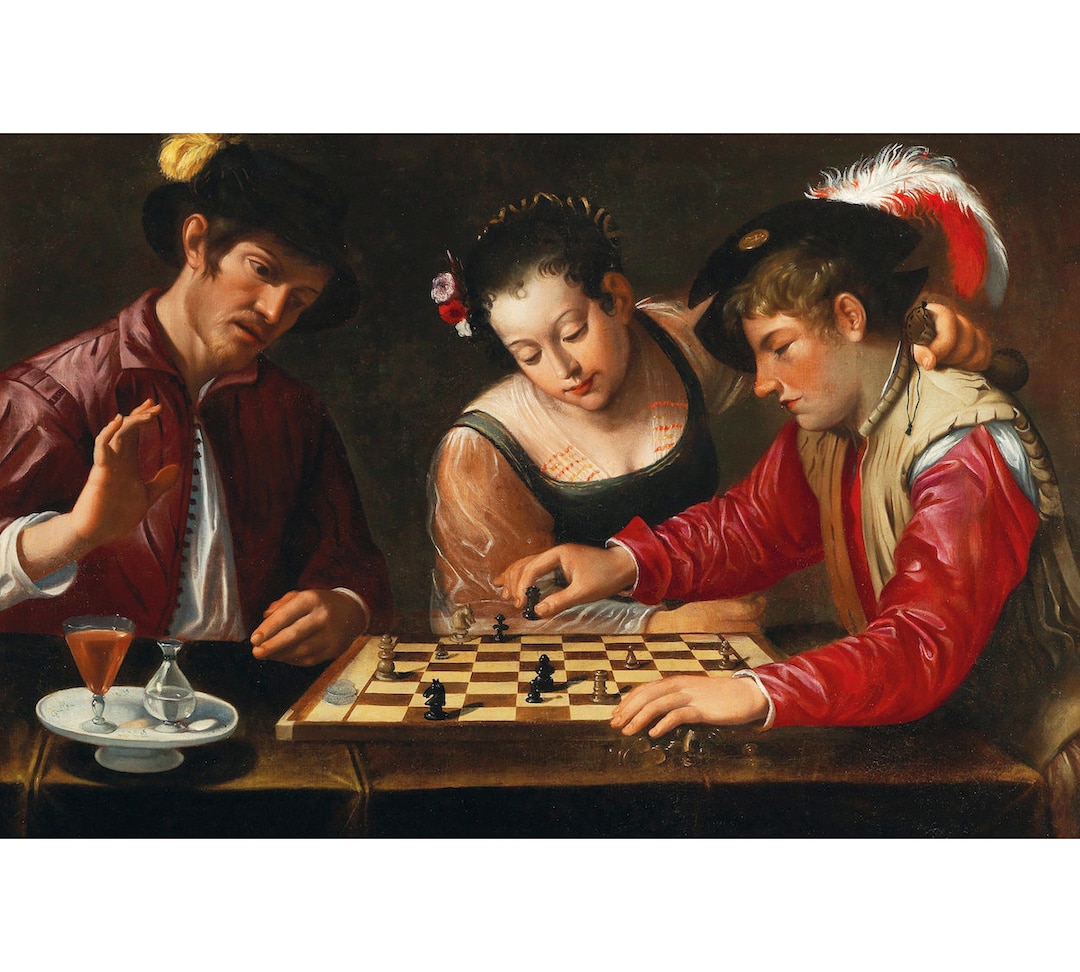 Chess Players | Caravaggisti Art | 1620 Renaissance Poster Print - Etsy