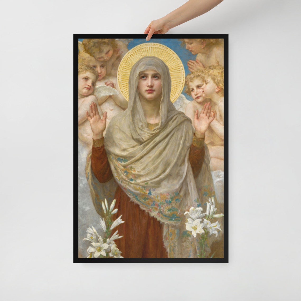 Pray for Us William Adolfe Bouguereau 1903 Virgin Mary | Etsy